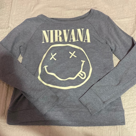 NIRVANA | Sweaters | Nirvana Sweater With Yellow Design In Front And No ...
